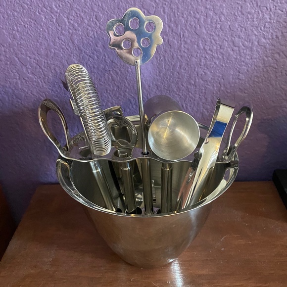 Dining | Sixpiece Stainless Steel Cocktail Bar Set | Poshmark